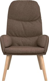 Relaxační křeslo taupe textil 340999