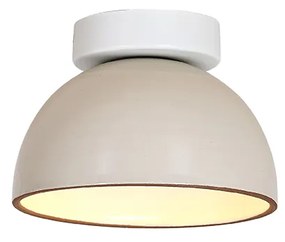 Stropní ručně vyráběné hliněné svítidlo Absis Ceiling Barevná varianta: Bílá / Bílá, Průměr: 170 mm