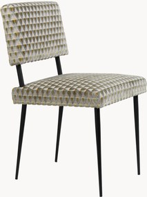 Čalouněná sametová jídelní židle M-Chair