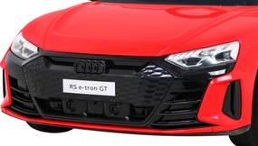 Ramiz Elektrické autíčko Audi RS E-Tron GT pro děti červené + dálkové ovládání + pohon 4x4 + rádio MP3 + LED + EVA