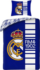 Bavlněné ložní povlečení Real Madrid CF - motiv RM 1902 - 100% bavlna - 70x90 cm + 140x200 cm