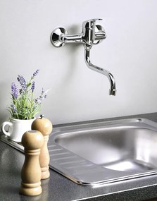 Aqualine, AQUALINE 35 nástěnná baterie, ramínko-S, chrom, 52146