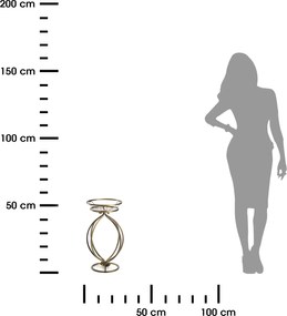 STOJAN NA KVĚTINÁČ VIRELLA 54X30 CM ZLATÁ