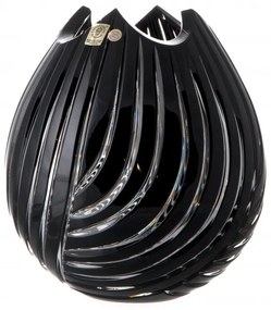 Váza  Linum, barva černá, výška 210 mm