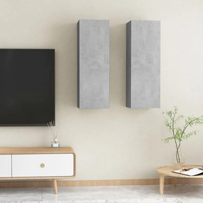 vidaXL TV stolky 2 ks betonově šedé 30,5x30x90 cm kompozitní dřevo