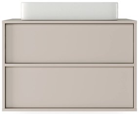 Závěsná skříňka pod umyvadlo Mossy s deskou 80 cm kašmírová