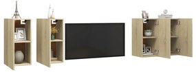 vidaXL TV skříňky 4 ks dub sonoma 30,5 x 30 x 60 cm kompozitní dřevo