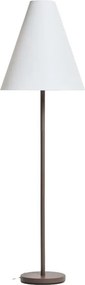 Hnědá stojací lampa s textilním stínidlem (výška 153 cm) Navat – Kave Home