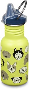 Dětská nerezová lahev Klean Kanteen Kid Classic Narrow w/Sippy Cap - Dogs 355 ml