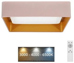 Brilagi - LED Stmívatelné svítidlo VELVET SQUARE LED/24W/230V + DO růžová