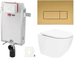 Závěsný wc set k zazdění SAT SIKOSZTOR67GM