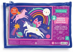 Mudpuppy Puzlle Jednorožec Magic v taštičce 12 dílků