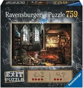 Ravensburger Exit Puzzle: Dračí laboratoř / 759 dílků / 70 x 50 cm / o