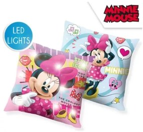 LED svítící polštářek Minnie Mouse 40x40 cm