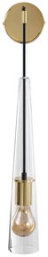 Toolight - Nástěnné svítidlo E27 60W APP896-1W, zlatá, OSW-06890
