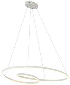Skandinávské závěsné svítidlo béžové 110 cm vč. LED s 3-stupňovým stmíváním - Circuit