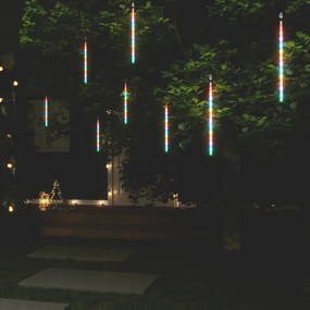 Padající světla 8 ks 30 cm barevná 192 LED dovnitř i ven - Default Title