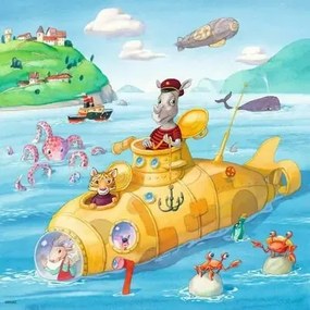 Ravensburger Zvířátka a vodní plavidla / 3x49 dílků / od 5 let