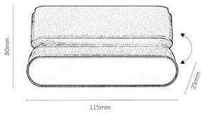 Rabalux 70105-LED Str. svíti. do 1-fáz. lišt. sys. LiTrack LED/6W/24V  11,5 cm