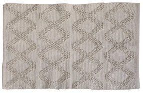 Béžový bavlněný koberec se vzorem  Mig - 90*60 cm