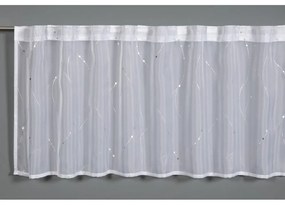 Bílá záclona 45x140 cm Jacquard - Gardinia