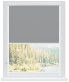 Dekodum Termoizolační roleta v bílé kazetě, barva látky Grey Silver Šířka (cm): 134, Výška (cm): Balkonová (do 200 cm), Strana mechanismu: Levá
