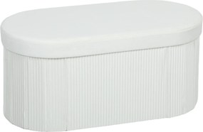 Skládací úložná lavice HOMCOM 76 × 38 × 35 cm – polstrované sedadlo se sametovým vzhledem a víkem, úložný taburet pro obývací pokoj, předsíň i ložnici