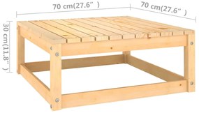 vidaXL Marketos 8dílná zahradní sedací souprava s poduškami masivní borovice