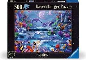 RAVENSBURGER Svítící puzzle Kouzlo měsíčního svitu / 500 dílků / 49 ×