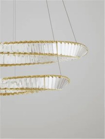 Křišťálový lustr Aurelia 70W 80 zlaté