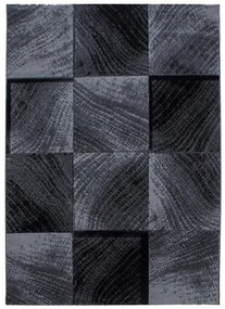 Ayyildiz, Kusový koberec Plus 8003 black, 80x150, šedá, chodba / předsíň