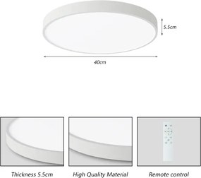 Brilagi-LED Stmívatelné svítidlo POOL SMART LED/48W/230V 3000-6000 40 cm+DO bílá
