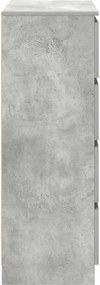 Příborník betonově šedý 80x35x99 cm kompozitní dřevo 3328483