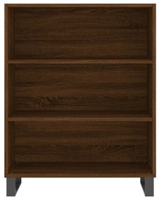 Skříň highboard hnědý dub 69,5 x 34 x 180 cm kompozitní dřevo,  3196098