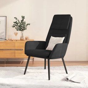 Relaxační židle černá textil 341318