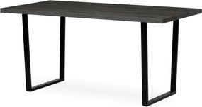 Jídelní stůl HT-R5216 GREY, lamino, šedý dub (160 x 80) cm