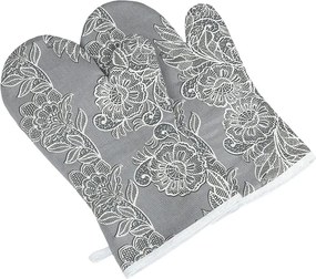 Bellatex Grilovací rukavice 2ks Šedá 20x36 cm