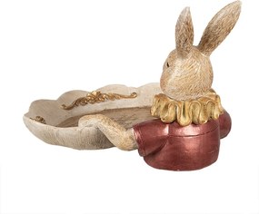 Velikonoční dekorace králík s podnosem - 22*21*15 cm