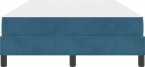 Postel s boxspringem s matrací Tmavě modrá 120 x 200 cm textil 3398687