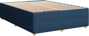 Rám postele bez matrace modrý 140 x 190 cm textil 3284941