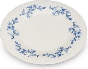Bílý/modrý porcelánový talíř ø 27,5 cm Retro – BonBistro