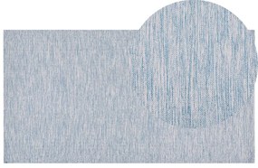 Světle modrý bavlněný koberec 80x150 cm DERINCE Beliani