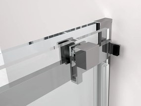 Polysan Polysan, THRON LINE SQUARE sprchové dveře 1100 mm, hranaté pojezdy, čiré sklo, TL5011-5002