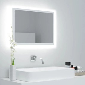 vidaXL LED koupelnové zrcadlo 60 x 8,5 x 37 cm akrylové [804921] Barva: Bílá