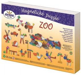 Detoa Puzzle dřevěné magnetické ZOO