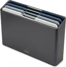 Joseph Joseph Folio Regular černá / sada 4ks prkýnek s pouzdrem / 20 x