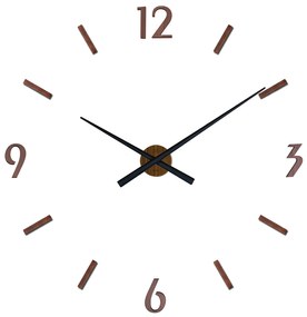 JVD Nástěnné designové nalepovací hodiny v imitaci dřeva JVD HT467.1