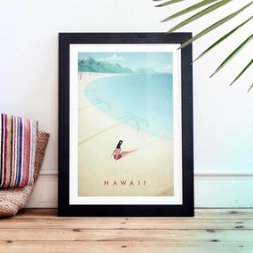 Plakát Travelposter Hawaii, 30 x 40 cm