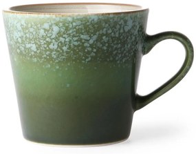 Zelený retro hrnek na Cappuccino 70s grass - 12*9,5*8,5cm / 300ml