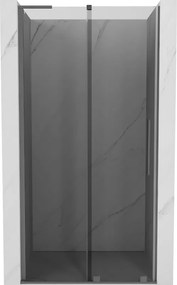 Mexen Velar L, posuvné sprchové dveře do otvoru 120 cm, 8mm šedé sklo, broušený grafit, 871-120-003-41-95